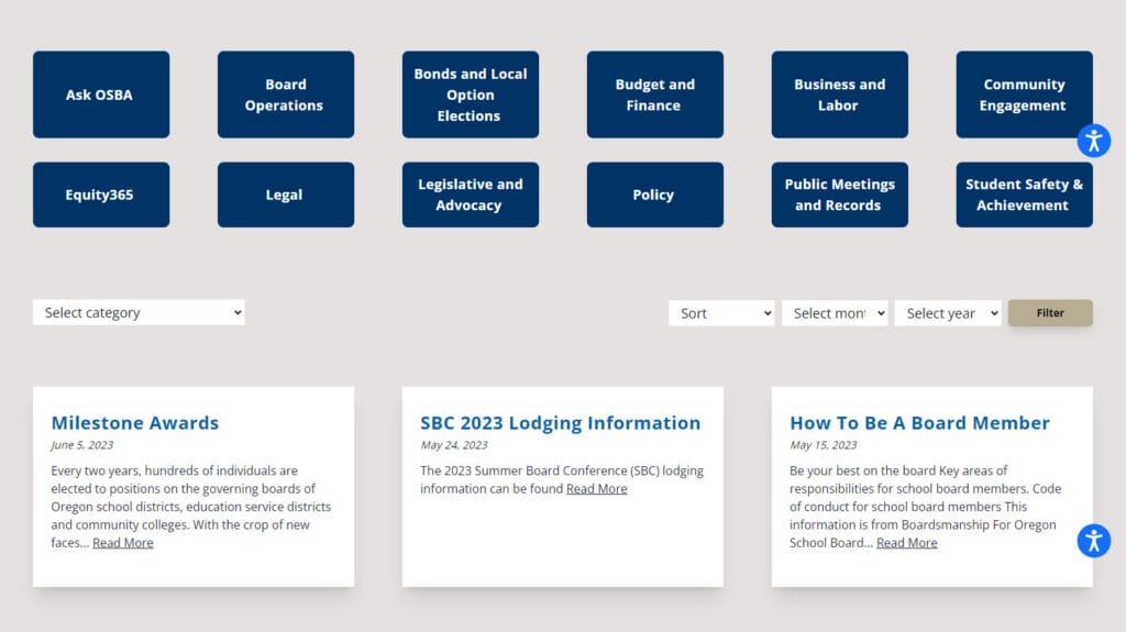 Simplifying website management with a clear site structure